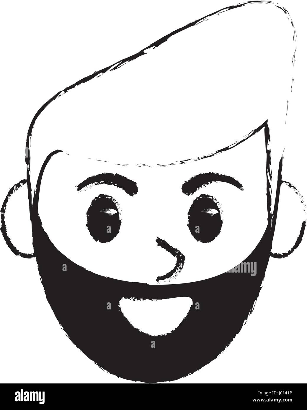 sketchy man head face design image Stock Vector Image & Art - Alamy