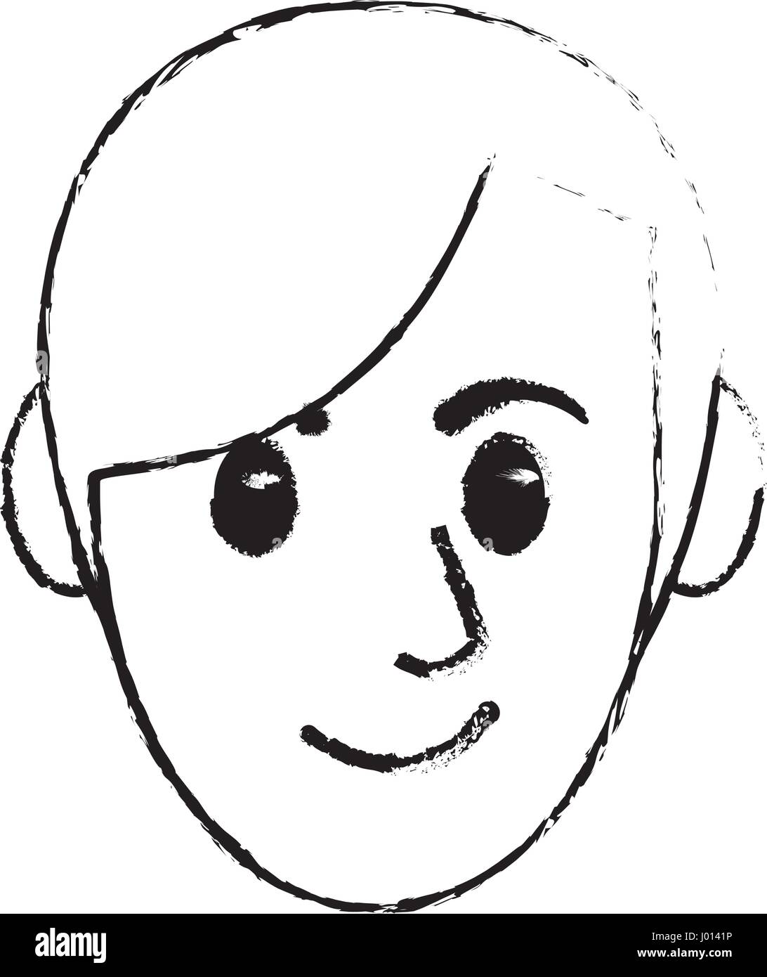 sketchy man head face design image Stock Vector Image & Art - Alamy