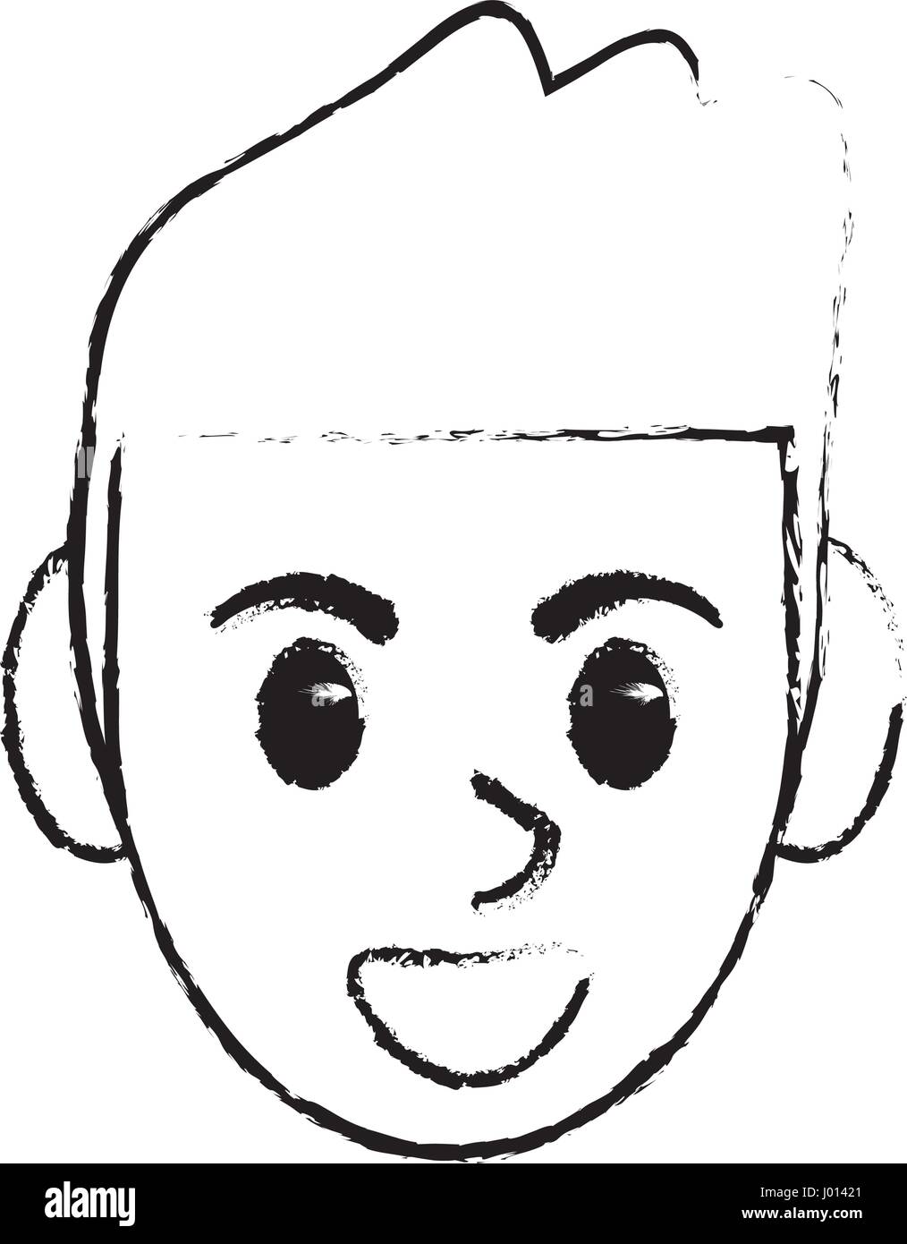 sketchy man head face design image Stock Vector Image & Art - Alamy