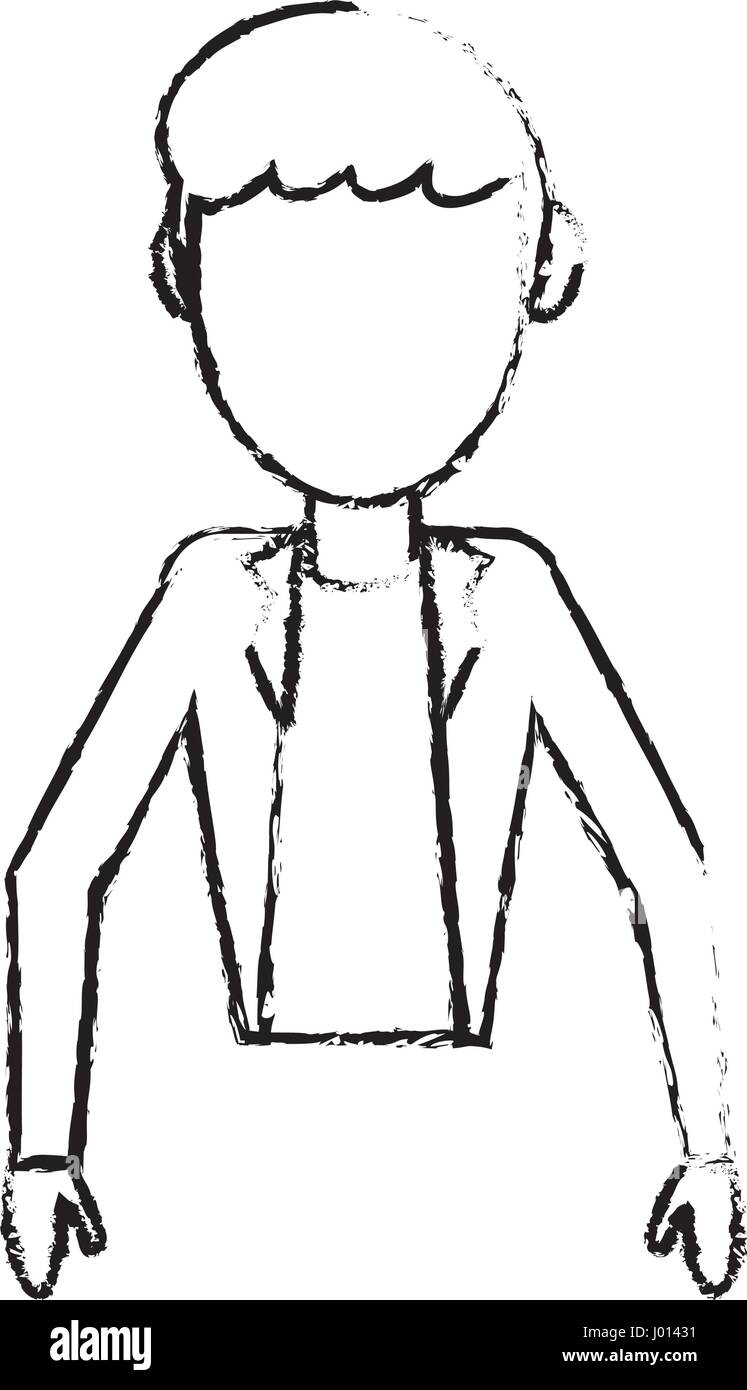 sketchy man male faceless design Stock Vector Image & Art - Alamy