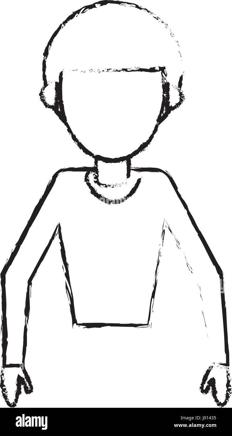 sketchy man male faceless design Stock Vector Image & Art - Alamy