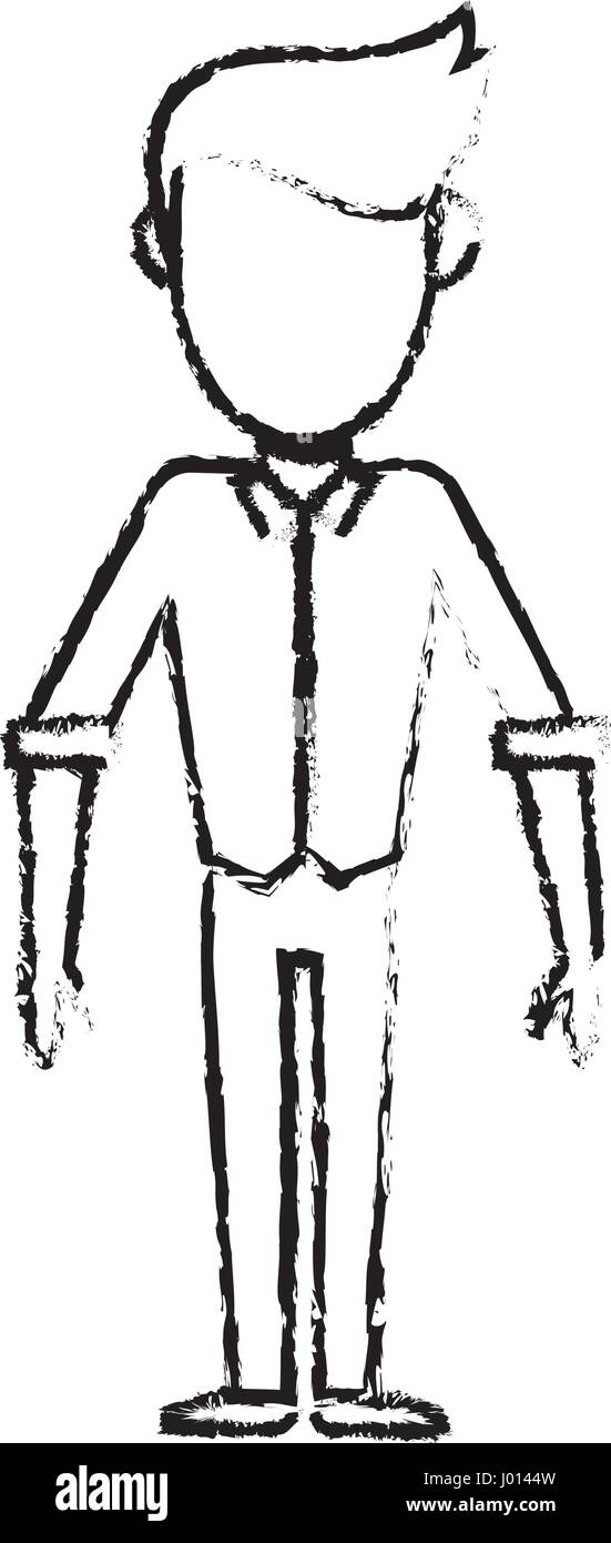 sketch man male faceless standing Stock Vector Image & Art - Alamy