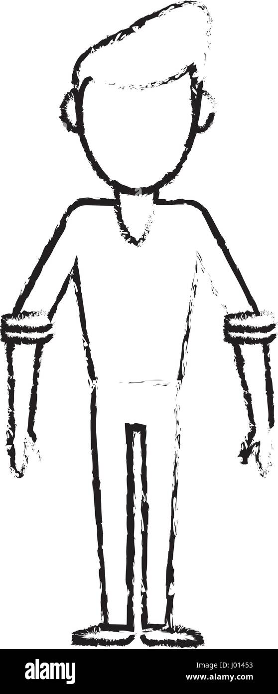 sketch man male faceless standing Stock Vector Image & Art - Alamy