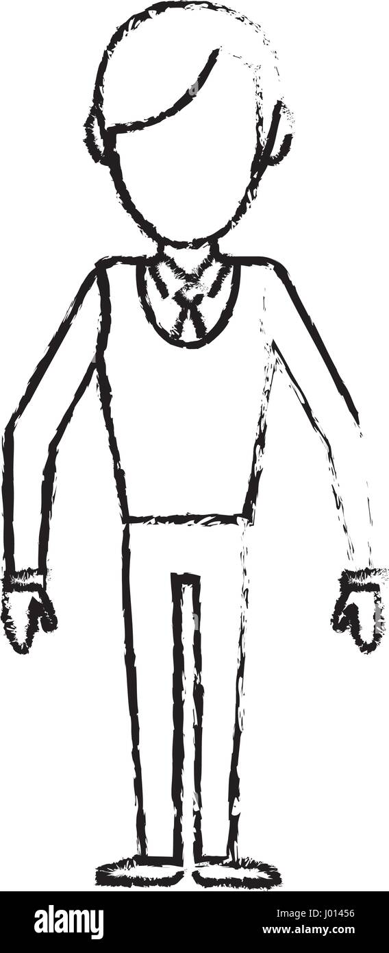 sketch man male faceless standing Stock Vector Image & Art - Alamy