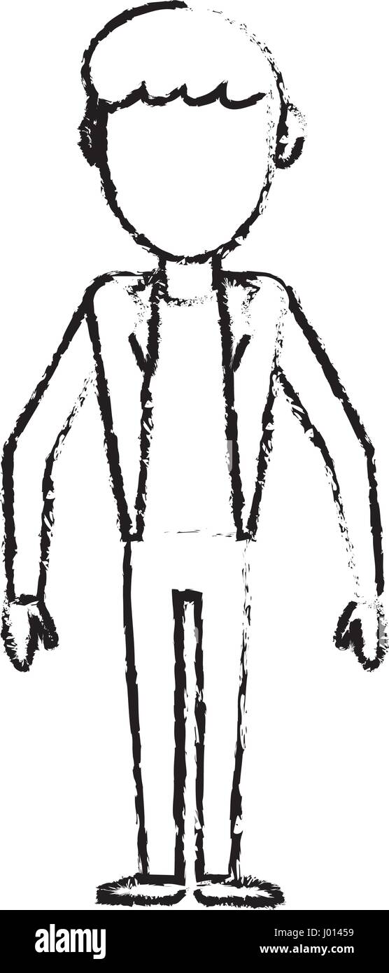 sketch man male faceless standing Stock Vector Image & Art - Alamy