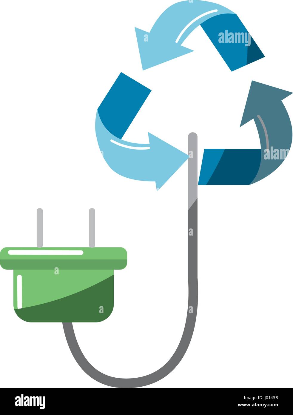 reduce symbol with power cable icon Stock Vector Image & Art - Alamy