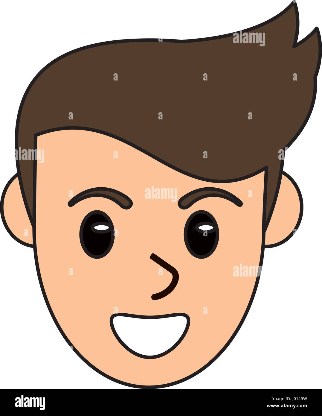 cartoon head face man male design Stock Vector Image & Art - Alamy