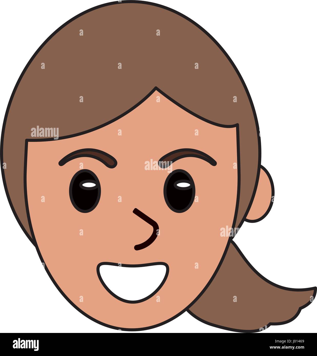 face head woman female avatar design Stock Vector Image & Art - Alamy