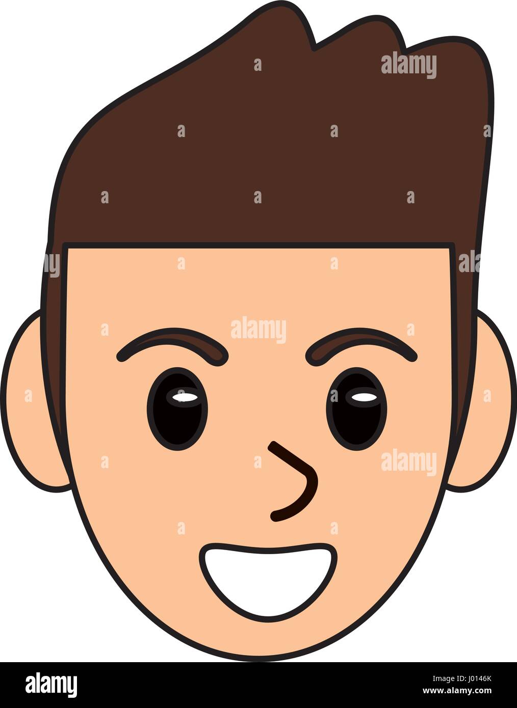 cartoon head face man male design Stock Vector Image & Art - Alamy