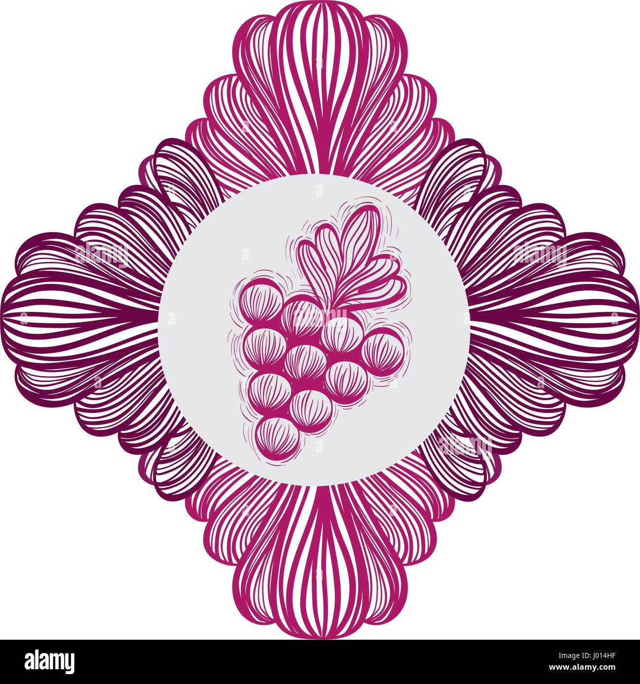 Ornamental grape Stock Vector Images - Alamy