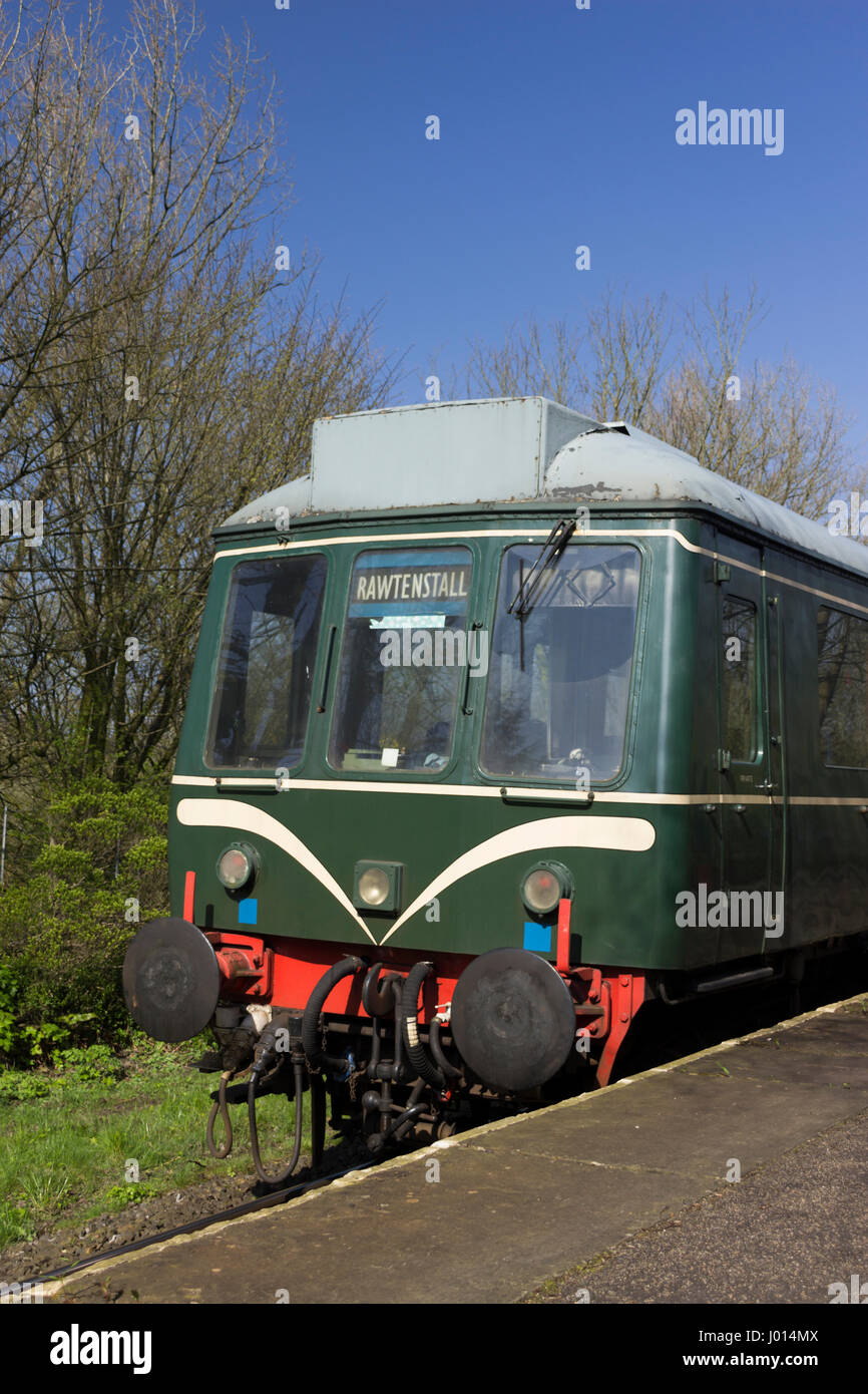 Diesel multiple unit at Summerseat station Stock Photo - Alamy