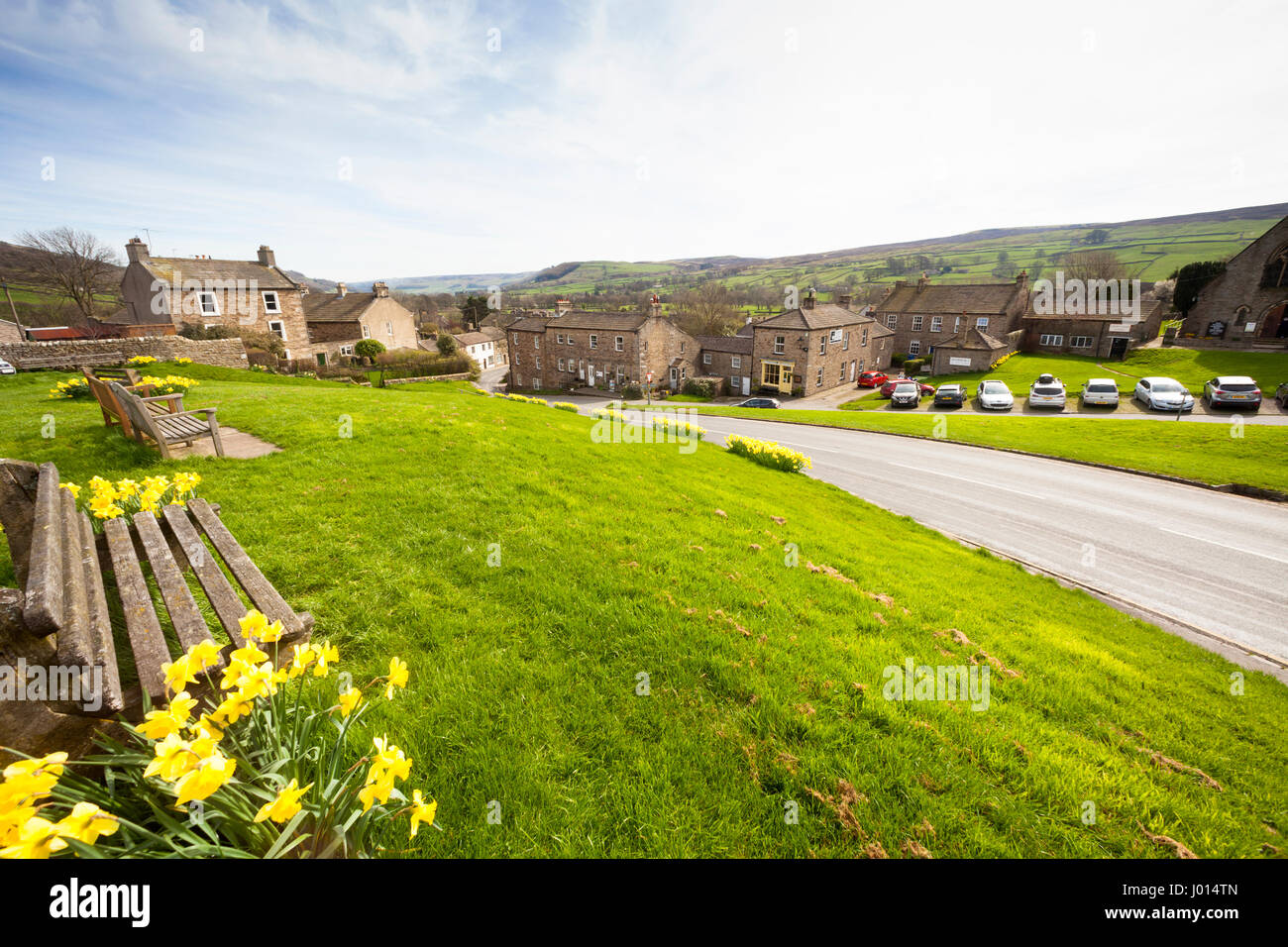 The village of Reeth in the Yorkshire Dales Stock Photo - Alamy