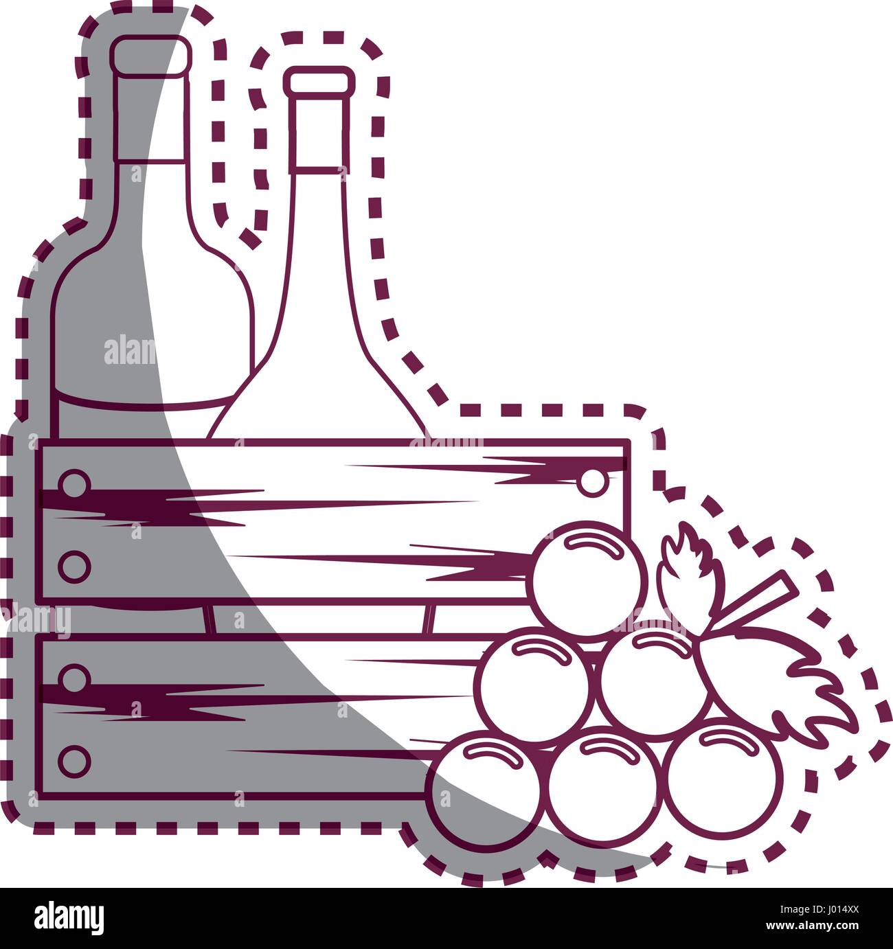 Bottles of wine drinking Stock Vector Images - Alamy