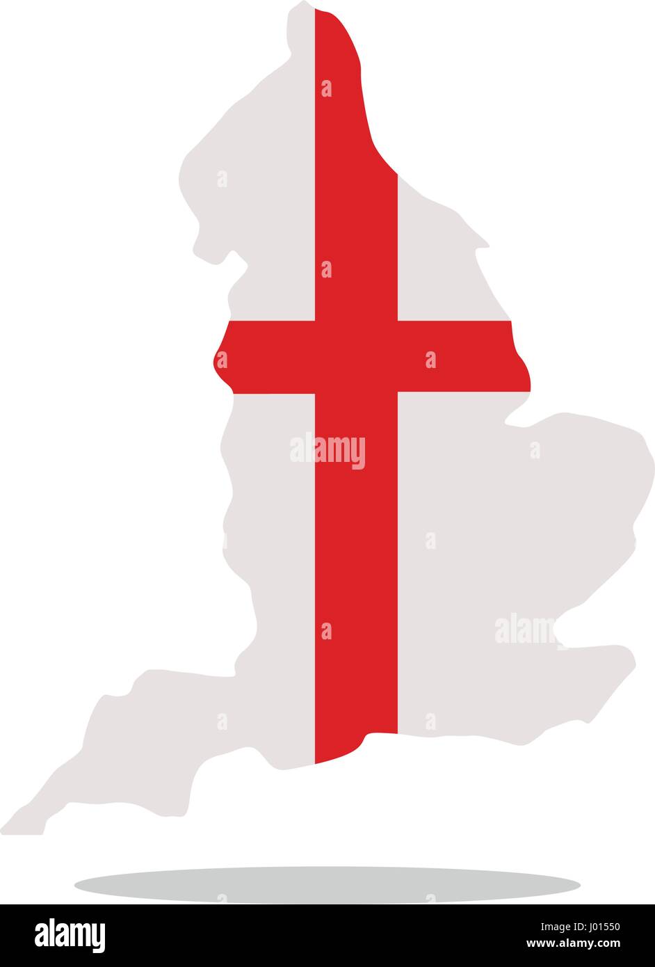 England map with flag Stock Vector Image & Art - Alamy