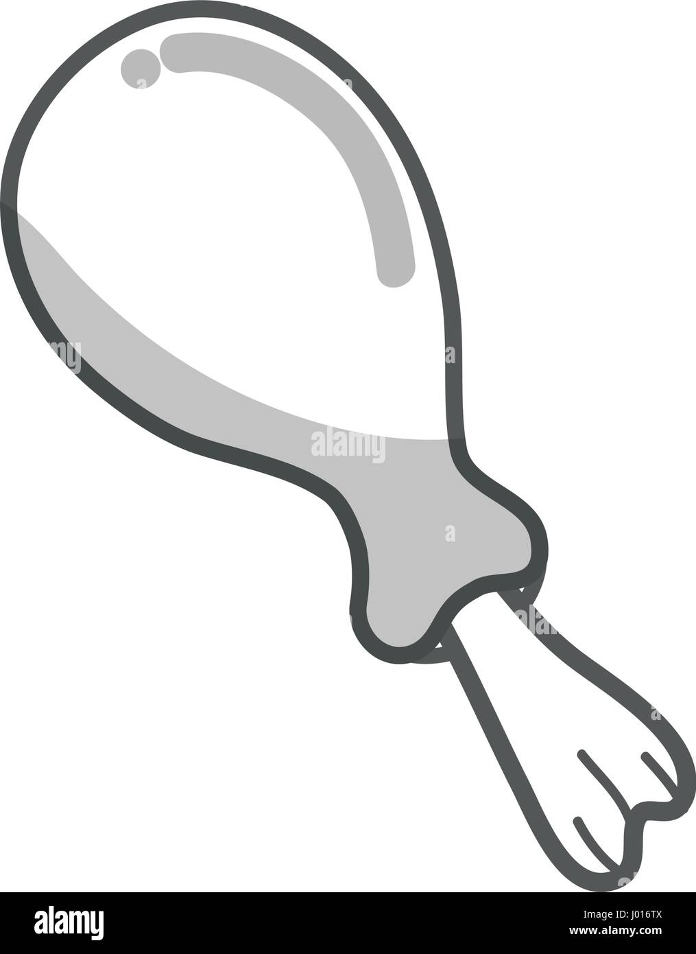 Contour delicious chicken food Stock Vector Images - Alamy