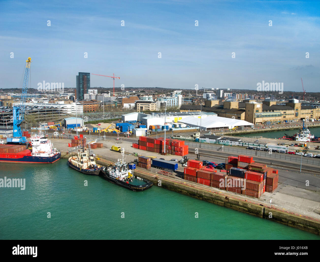 SOUTHAMPTON, UK - 27 MARCH 2017: Southampton Docks, Marina, and Boats ...