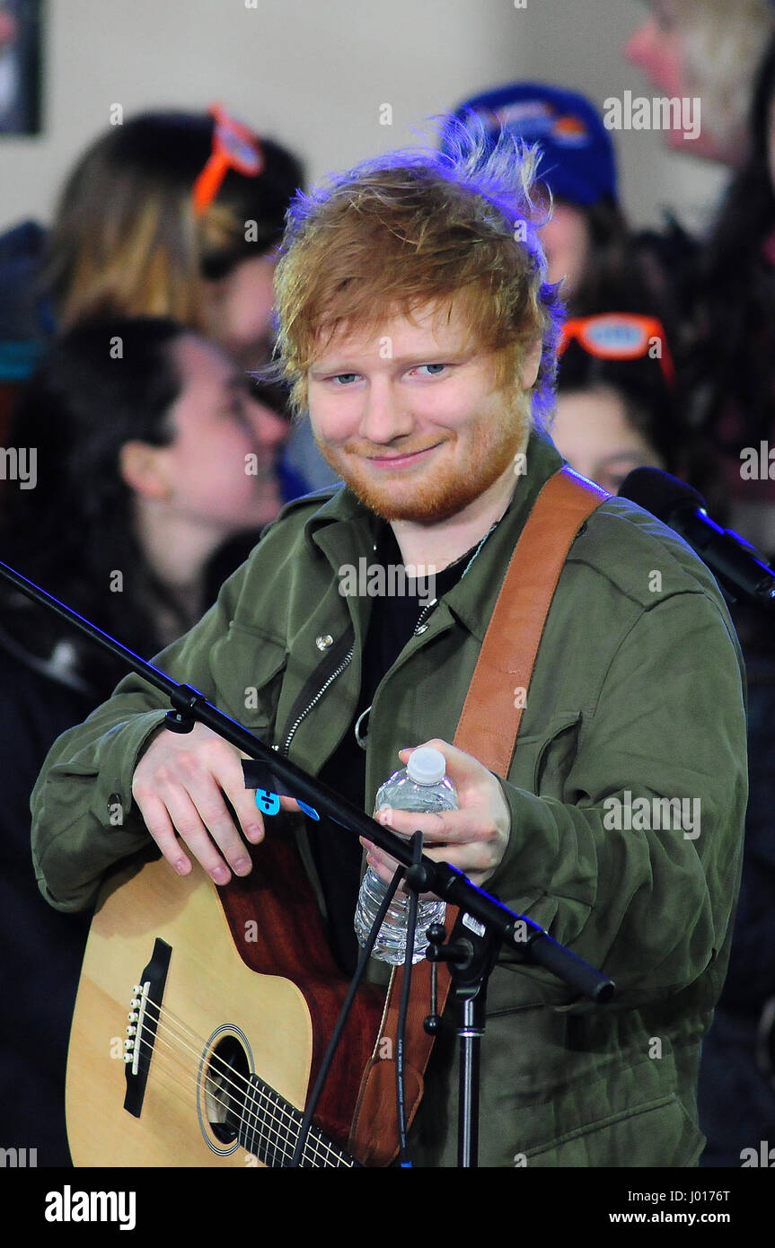 Ed Sheeran performing live on NBC's 'Today' show Featuring: Ed Sheeran ...