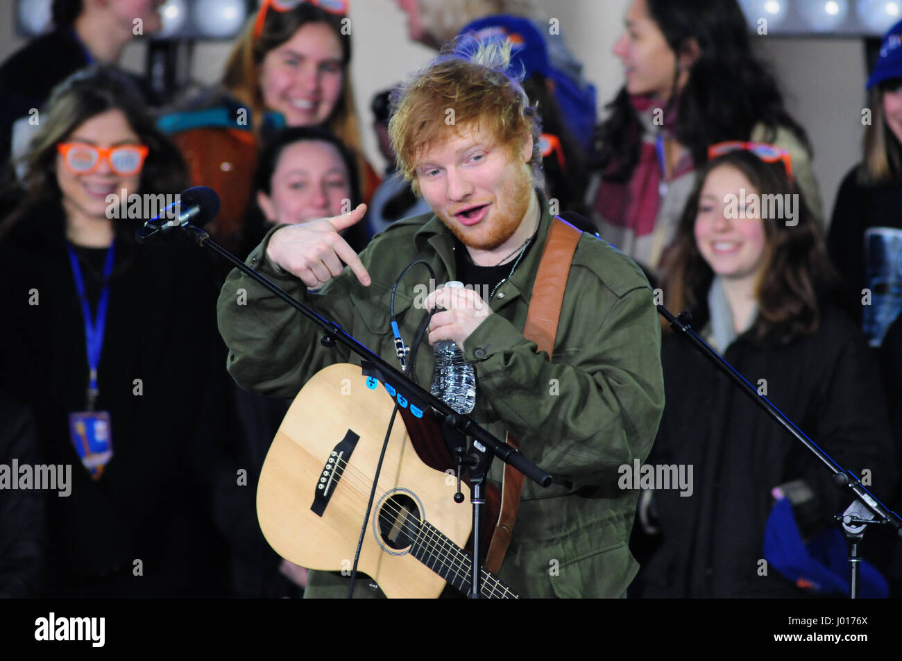 Ed Sheeran performing live on NBC's 'Today' show Featuring: Ed Sheeran ...