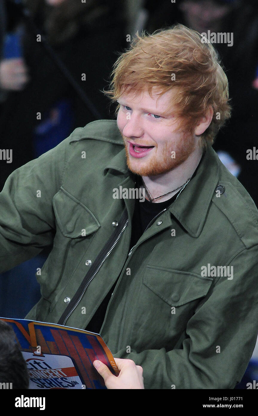 Ed Sheeran performing live on NBC's 'Today' show Featuring: Ed Sheeran ...