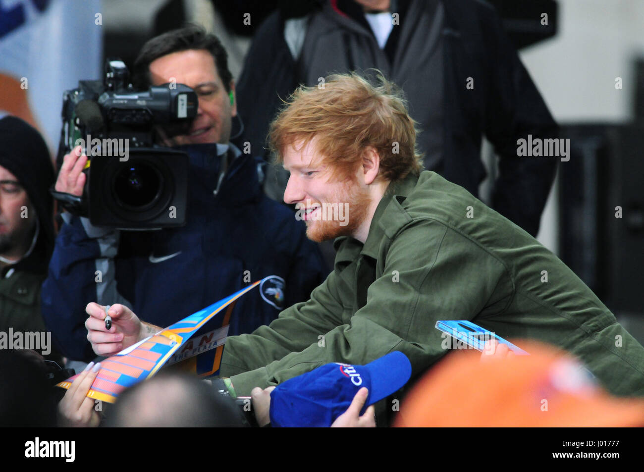 Ed Sheeran performing live on NBC's 'Today' show Featuring: Ed Sheeran ...