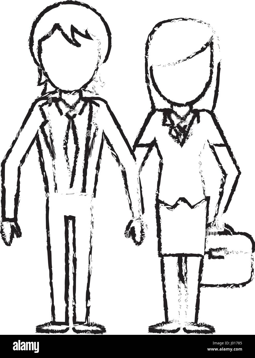 couple people together relation sketch Stock Vector Image & Art - Alamy