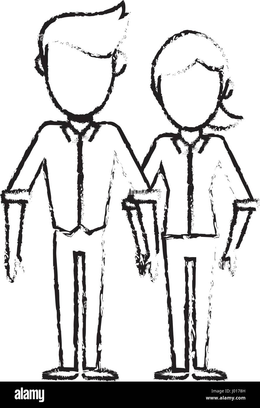 couple people together relation sketch Stock Vector Image & Art - Alamy