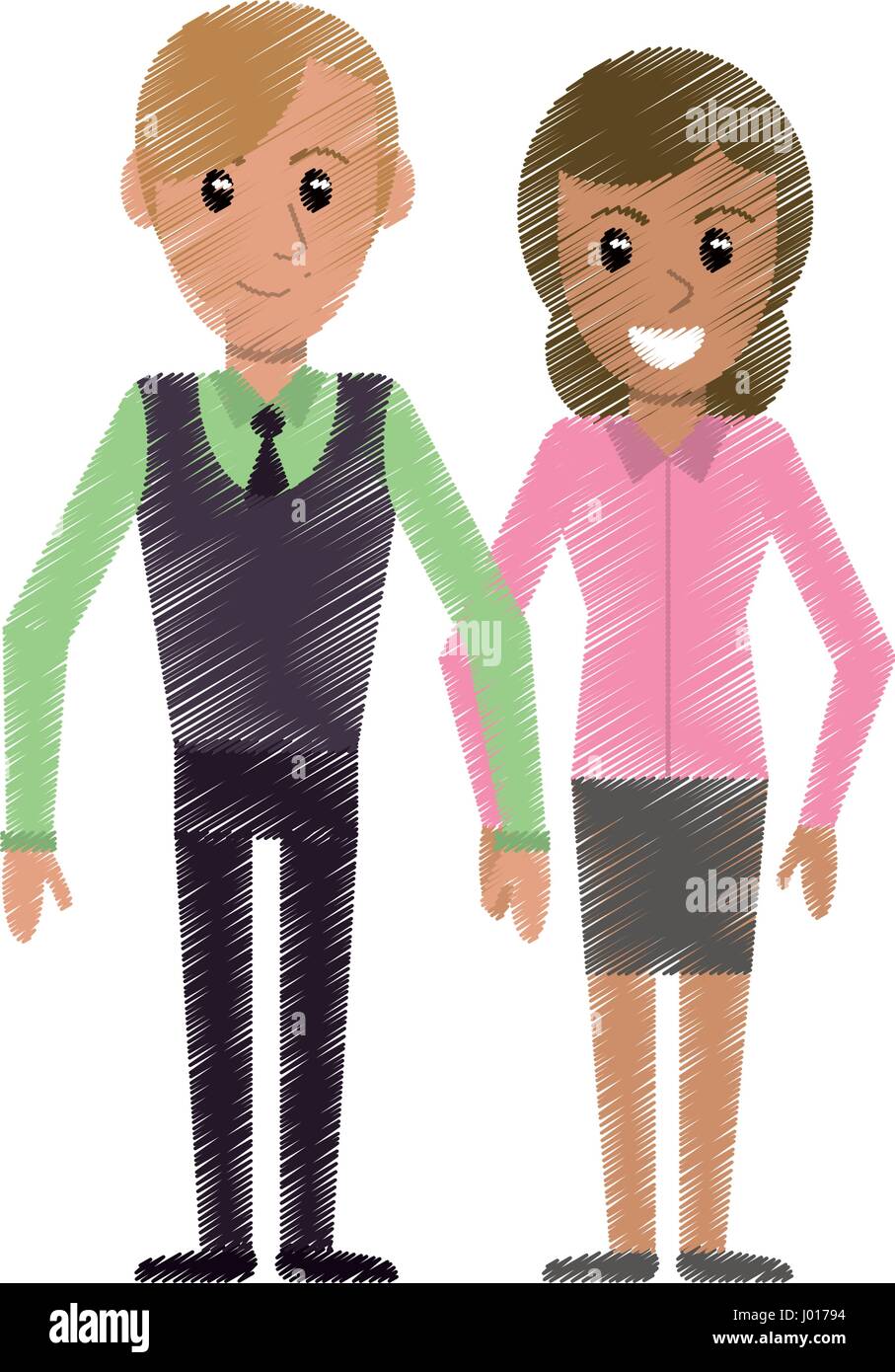 drawing couple people relationship Stock Vector Image & Art - Alamy