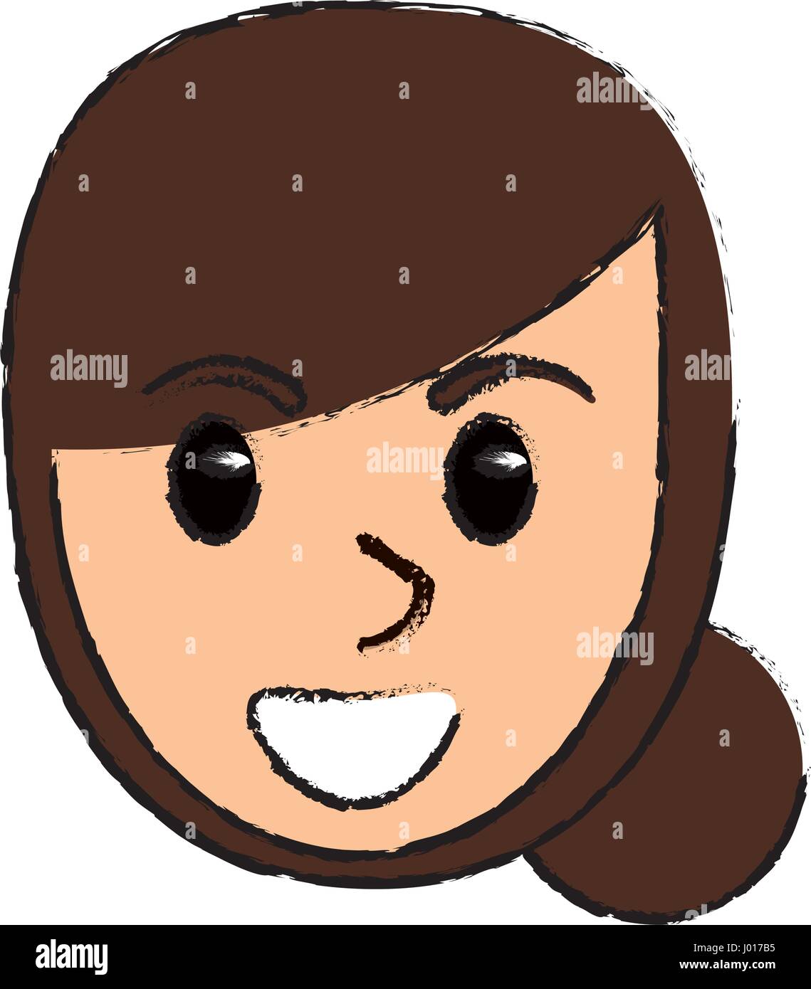 cartoon face female comic image Stock Vector Image & Art - Alamy