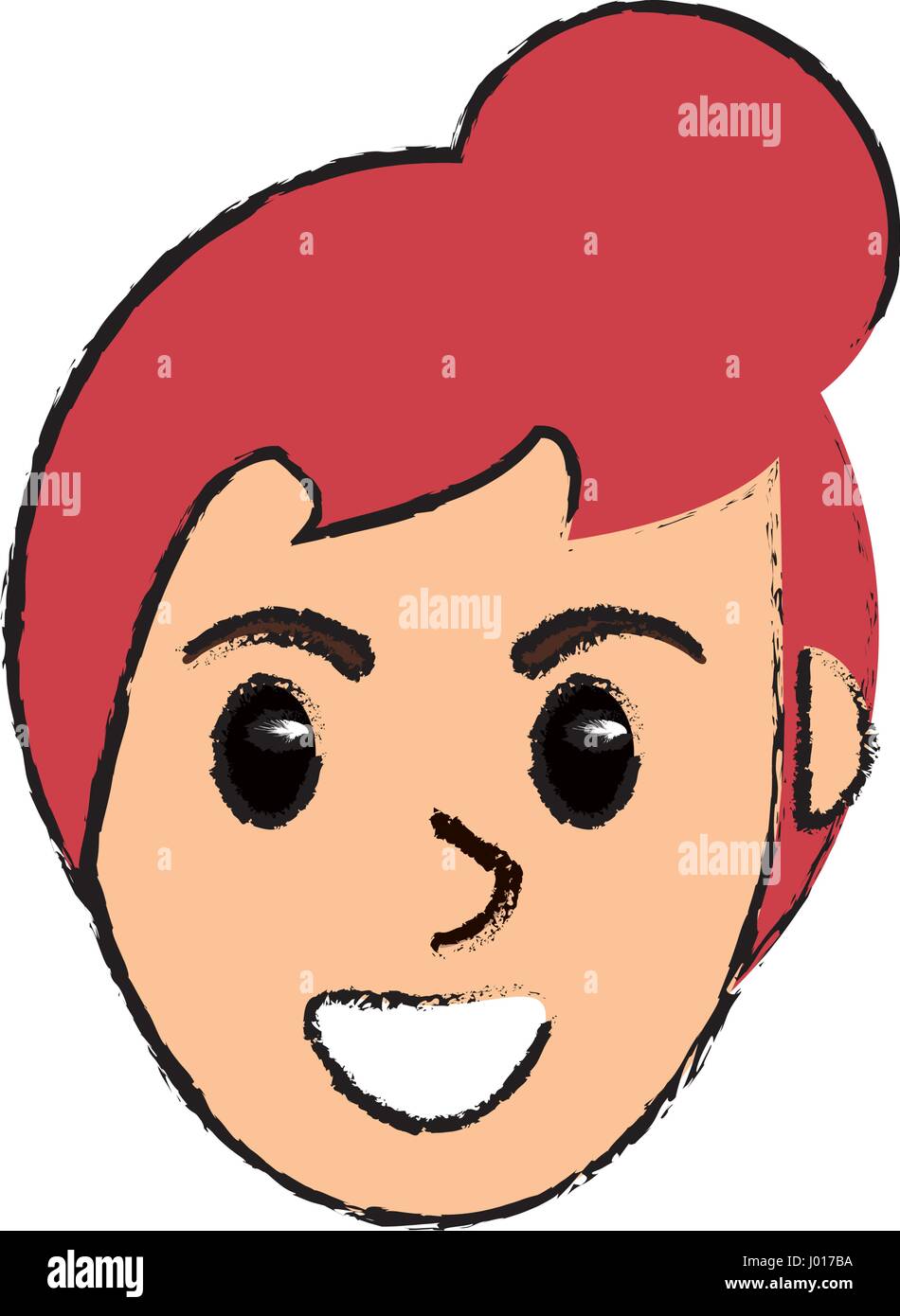 Lady smiley face Stock Vector Images - Alamy