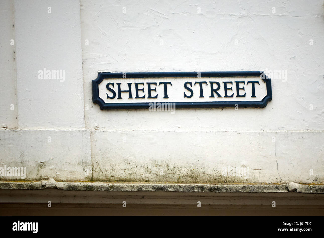 Sign for Sheet Street in Windsor Stock Photo - Alamy