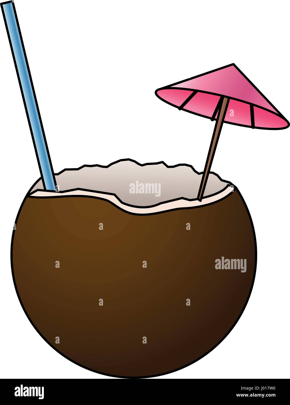 coconut cocktail icon image Stock Vector Image & Art - Alamy