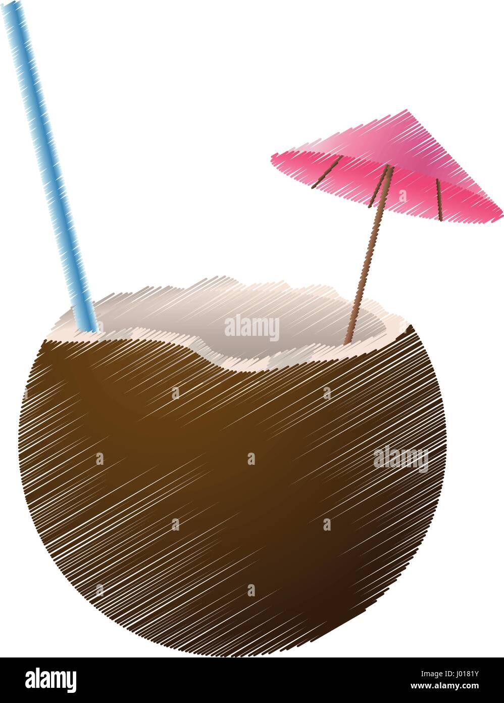 coconut cocktail icon image Stock Vector Image & Art - Alamy