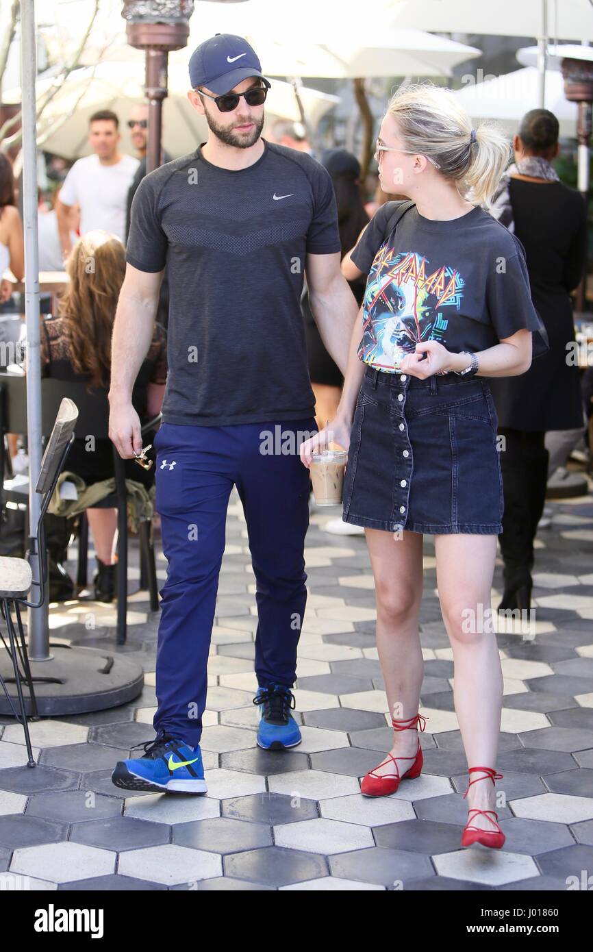 Chace Crawford and Rebecca Rittenhouse leaving Zinque cafe Featuring ...