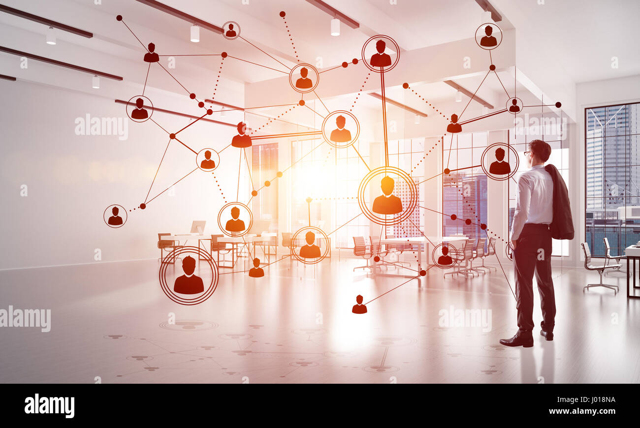 Networking and social communication concept as effective point for ...