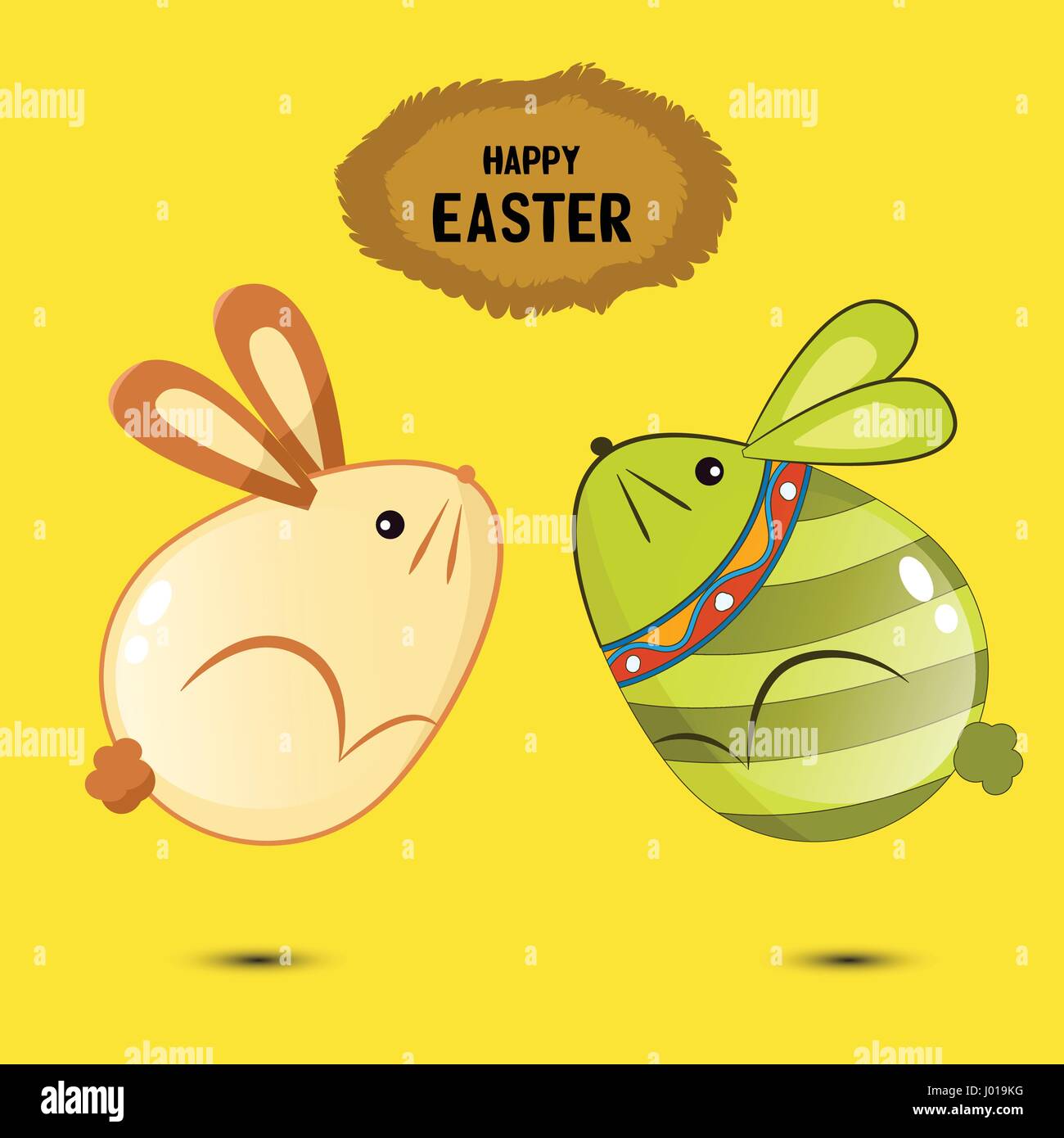 Cute bunny Easter eggs jumping Stock Vector Image & Art - Alamy