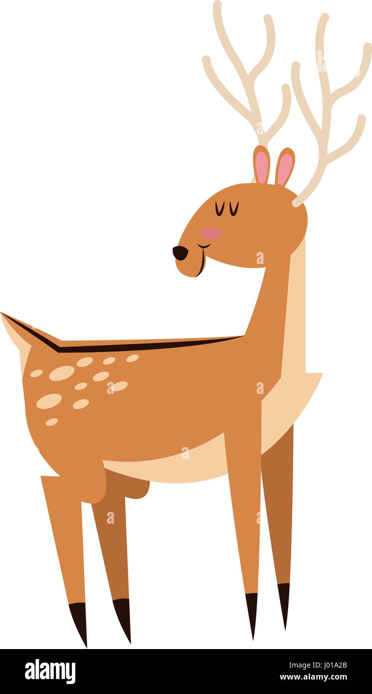 deer animal icon Stock Vector Image & Art - Alamy