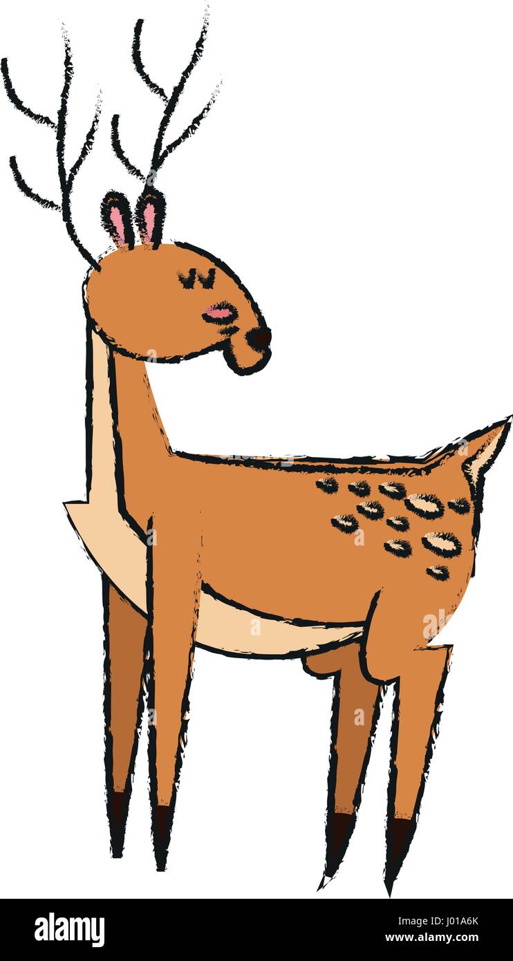 deer animal icon Stock Vector Image & Art - Alamy