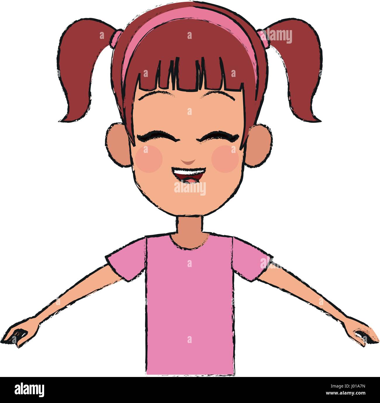 girl cartoon icon Stock Vector Image & Art - Alamy