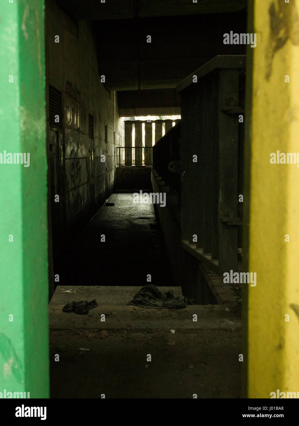 dark area in the shadows hidden out of the way Stock Photo - Alamy