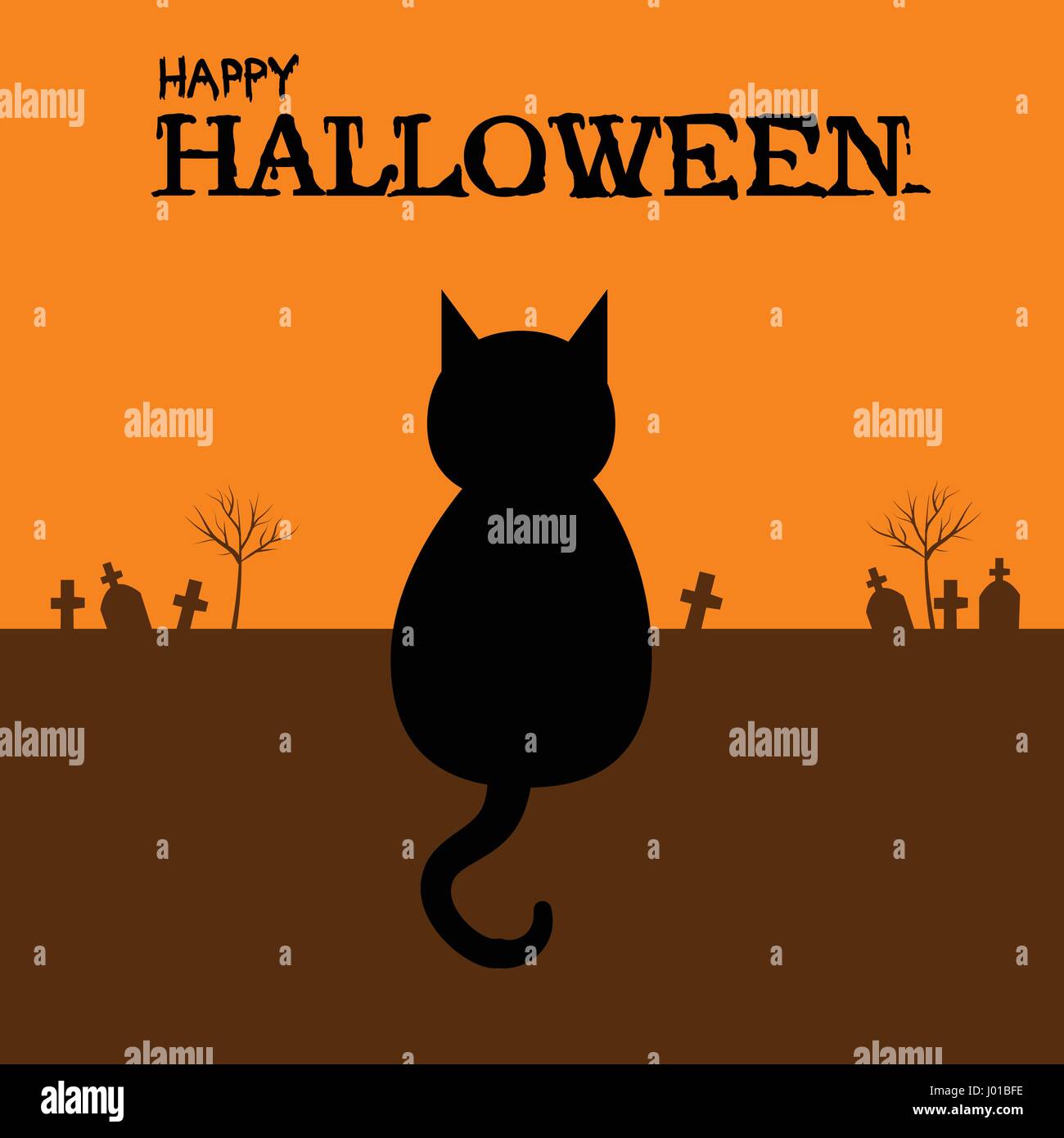 Scary graveyard Stock Vector Images - Alamy