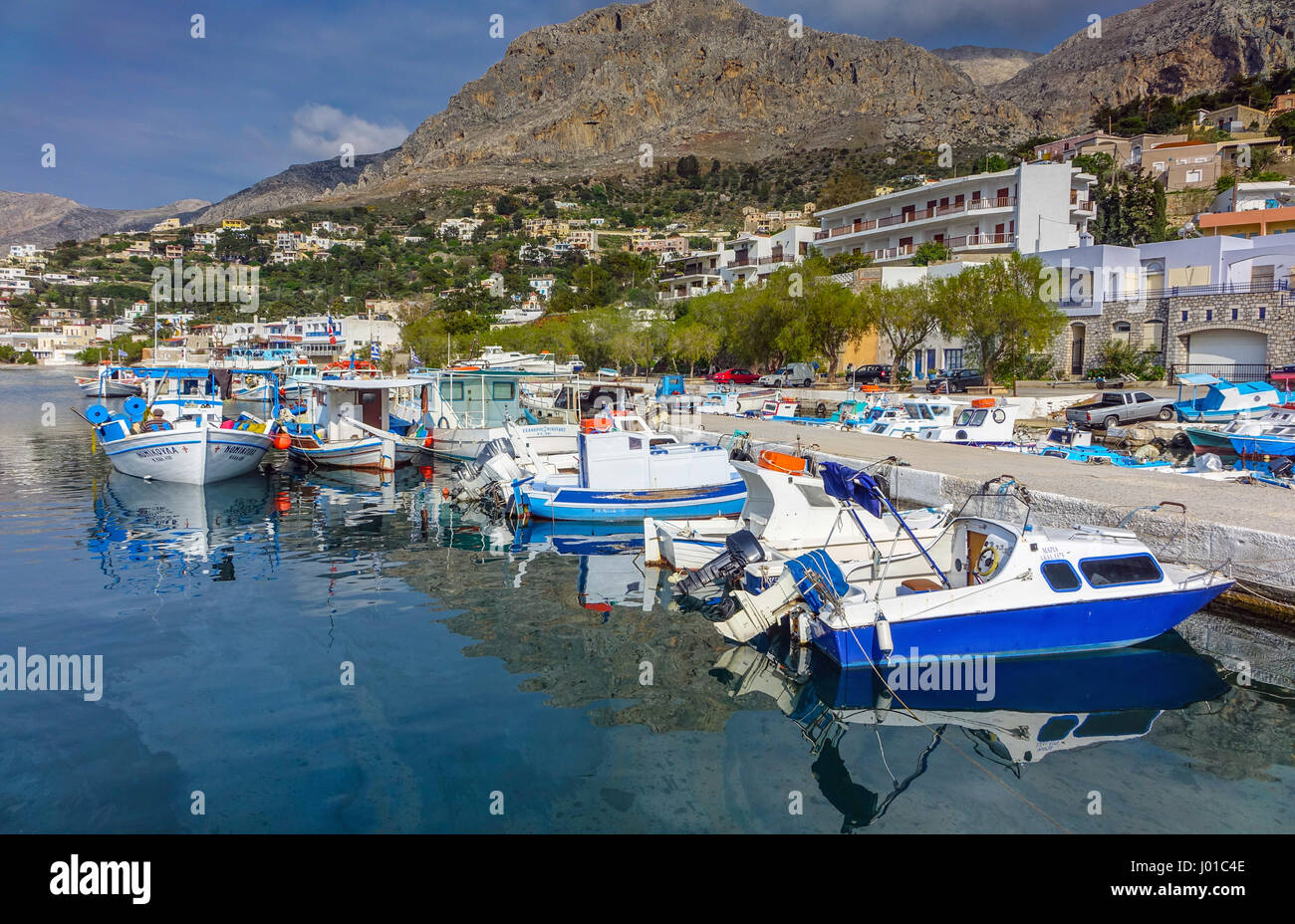 Small greek fishing boats caiques hi-res stock photography and images ...