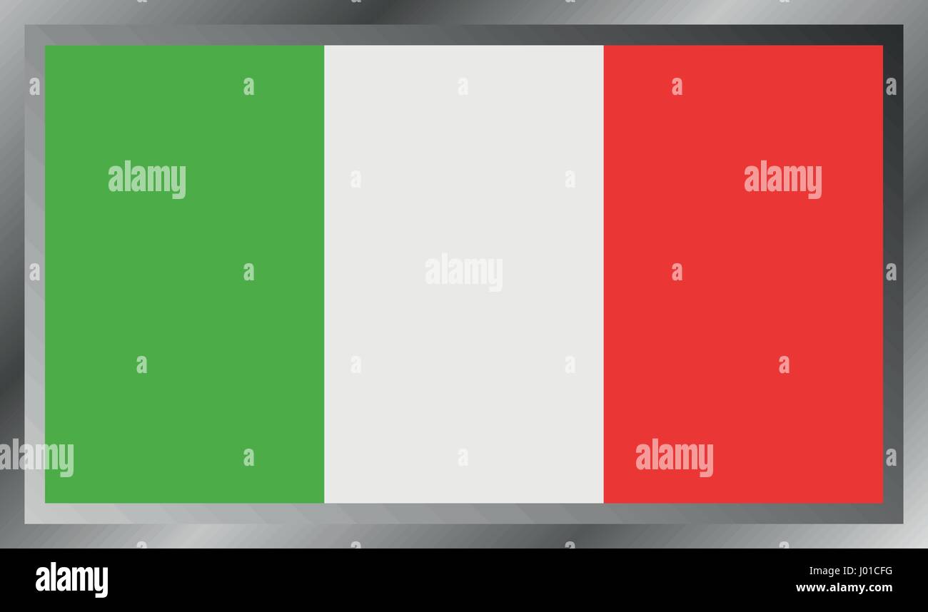 italy flag illustrated on a white background in vector Stock Vector ...