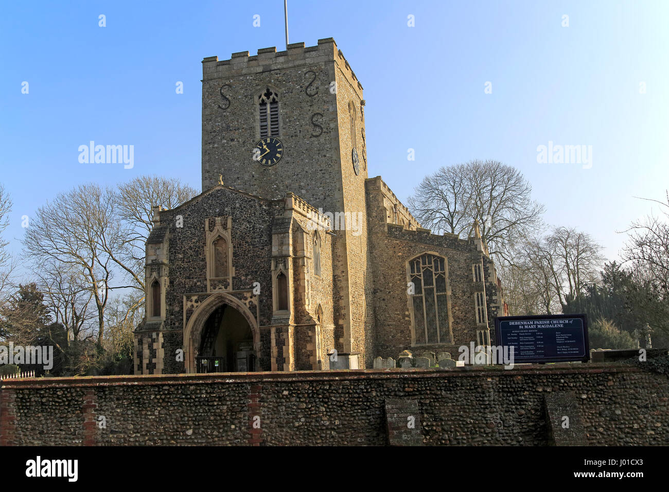 Village parish church of Saint Mary Magdalene, Debenham, Suffolk ...