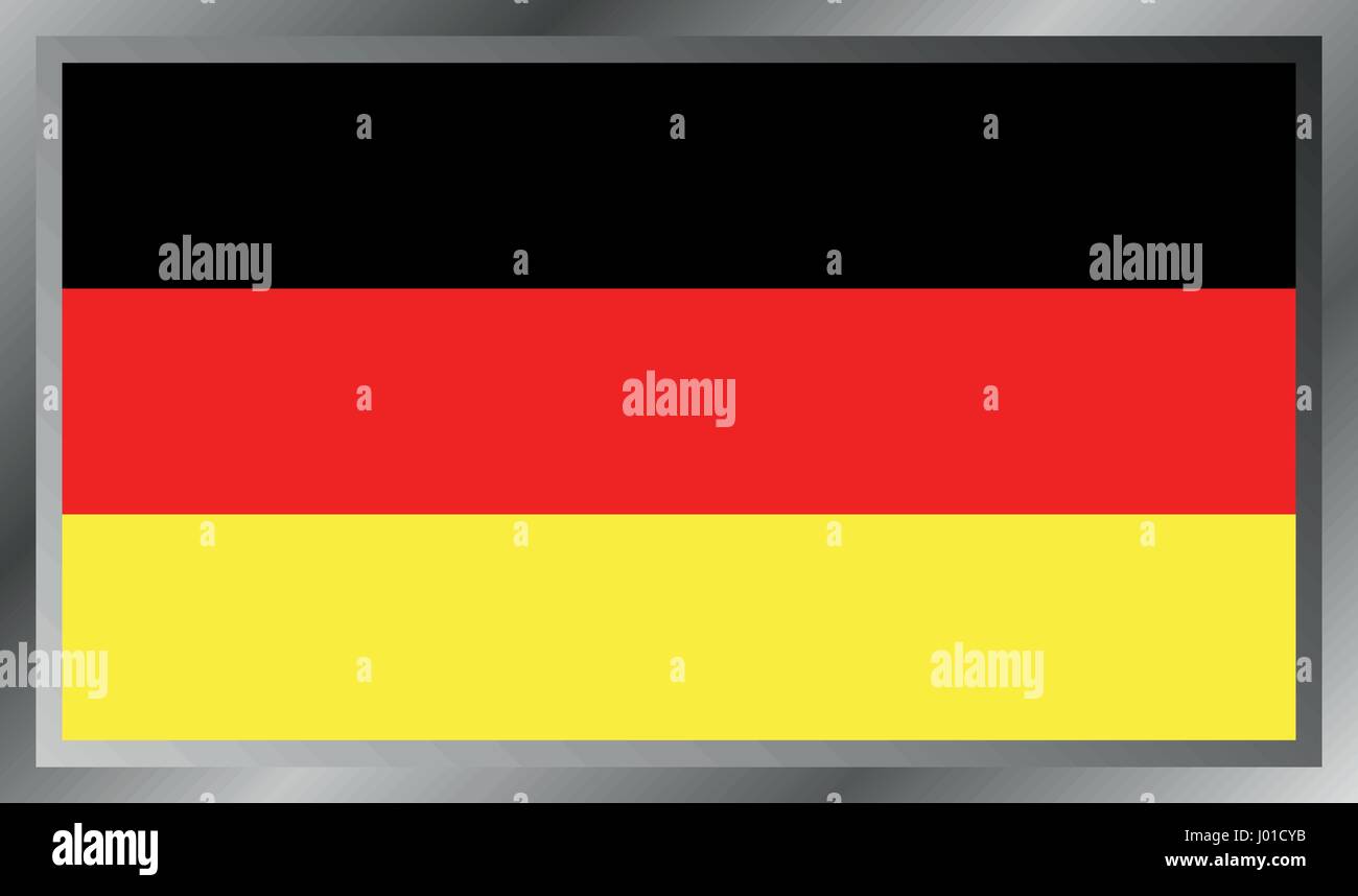 flag of germany illustrated on a white background in vector Stock ...