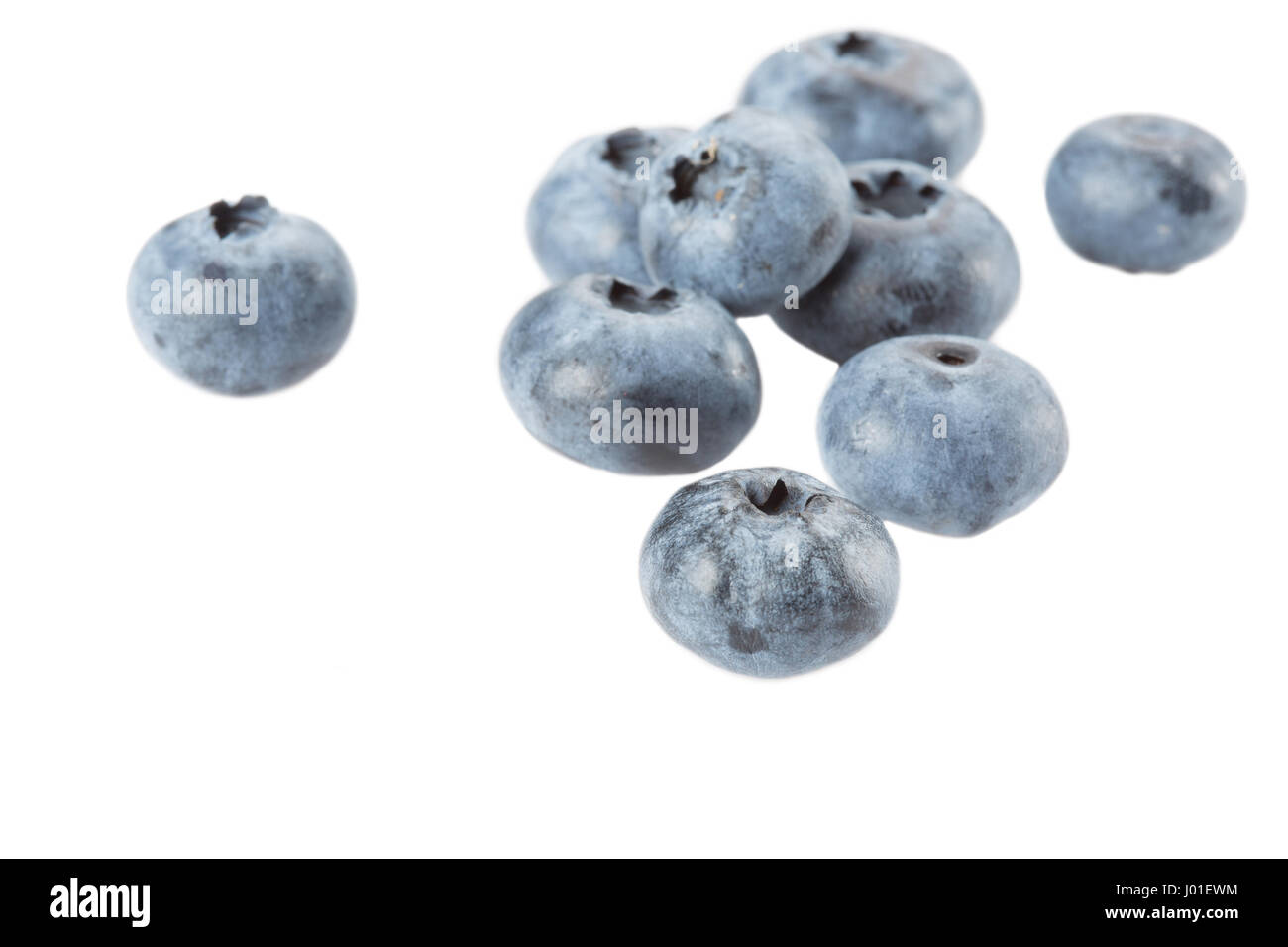 Blueberry on a white background. Isolated Stock Photo - Alamy