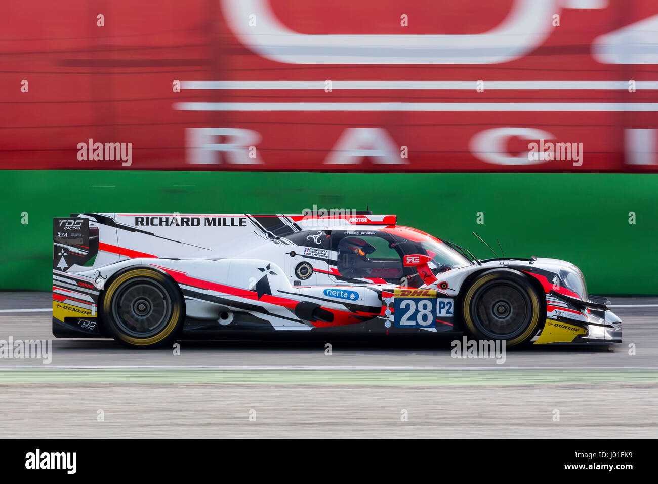 Monza, Italy - April 01, 2017: Oreca 07 - Gibson of G-Drive Racing TDS ...