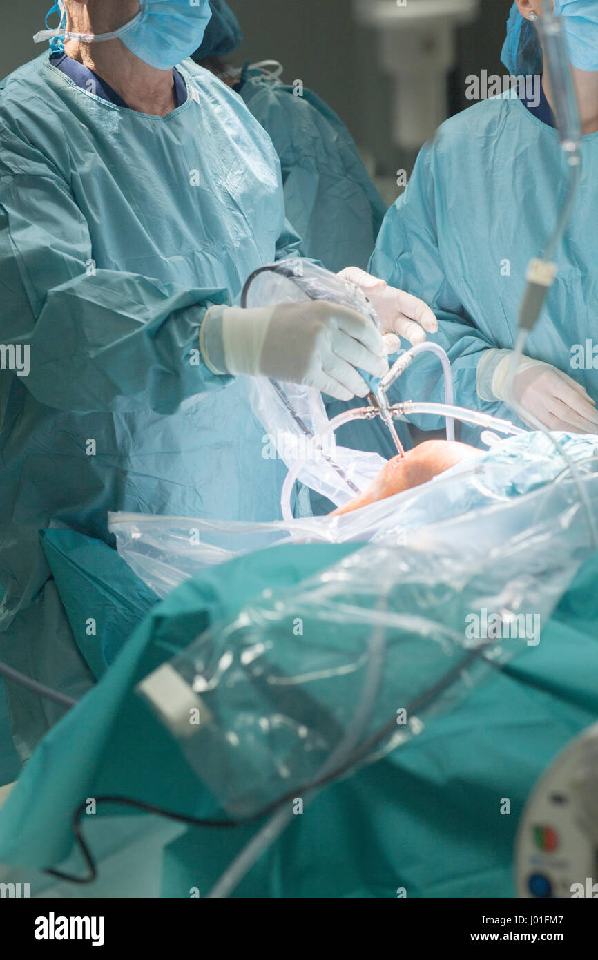 Knee keyhole surgery hospital arthroscopy operation medical procedure ...