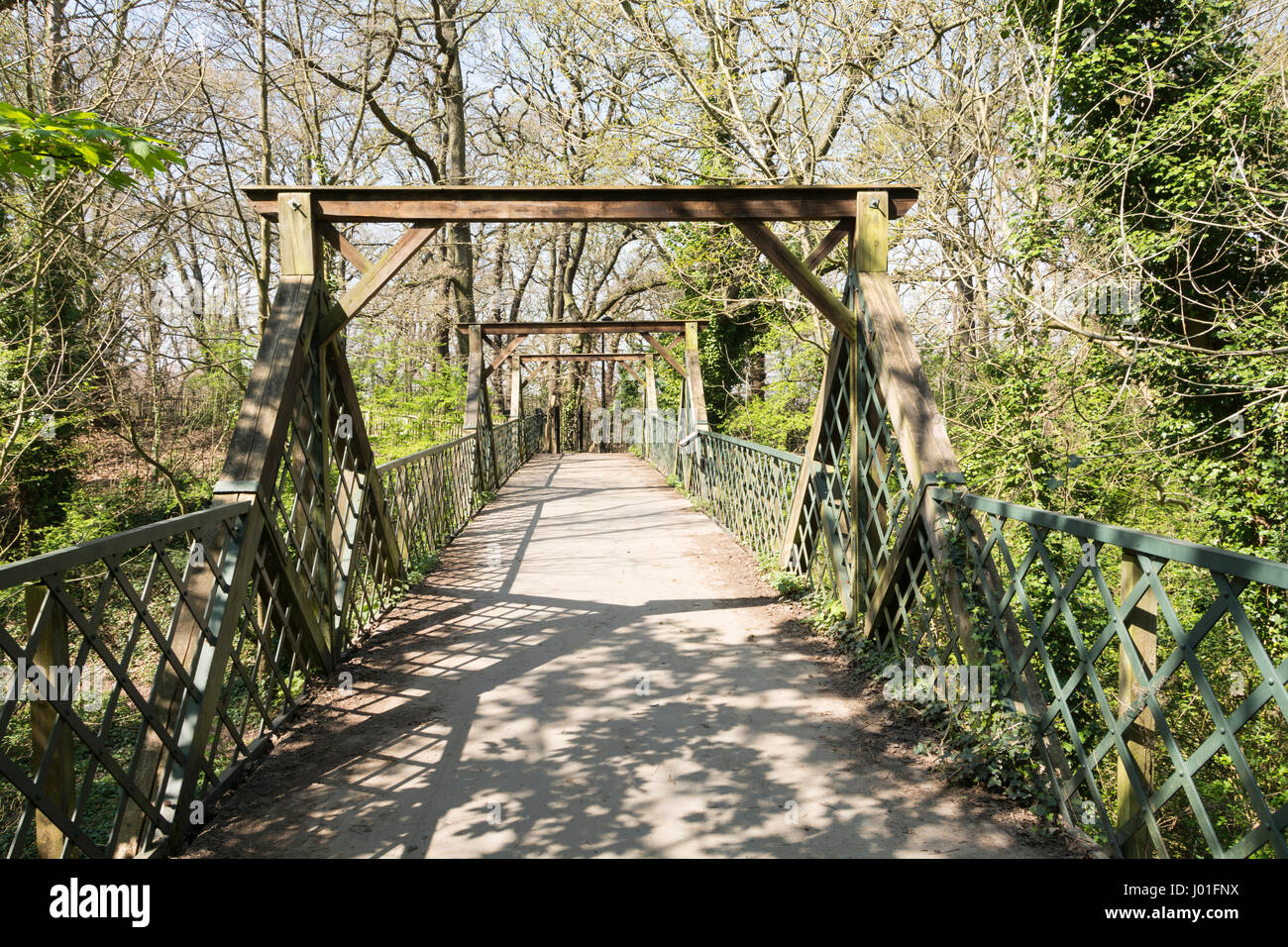 Cox's Walk Footbridge in Sydenham Hill Wood (from which Camille ...