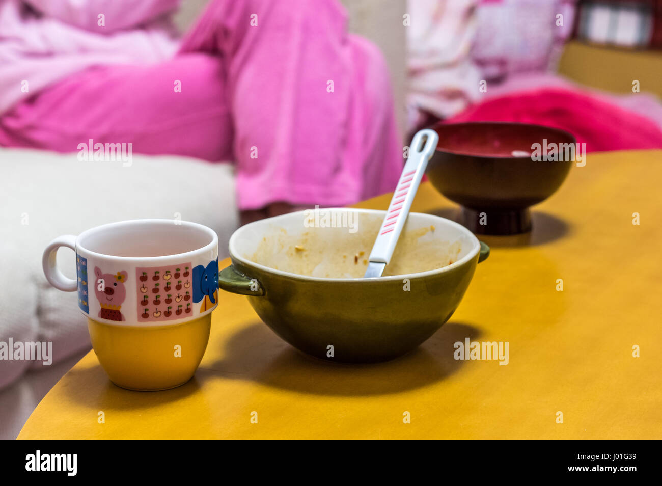 I just finished dinner Stock Photo - Alamy