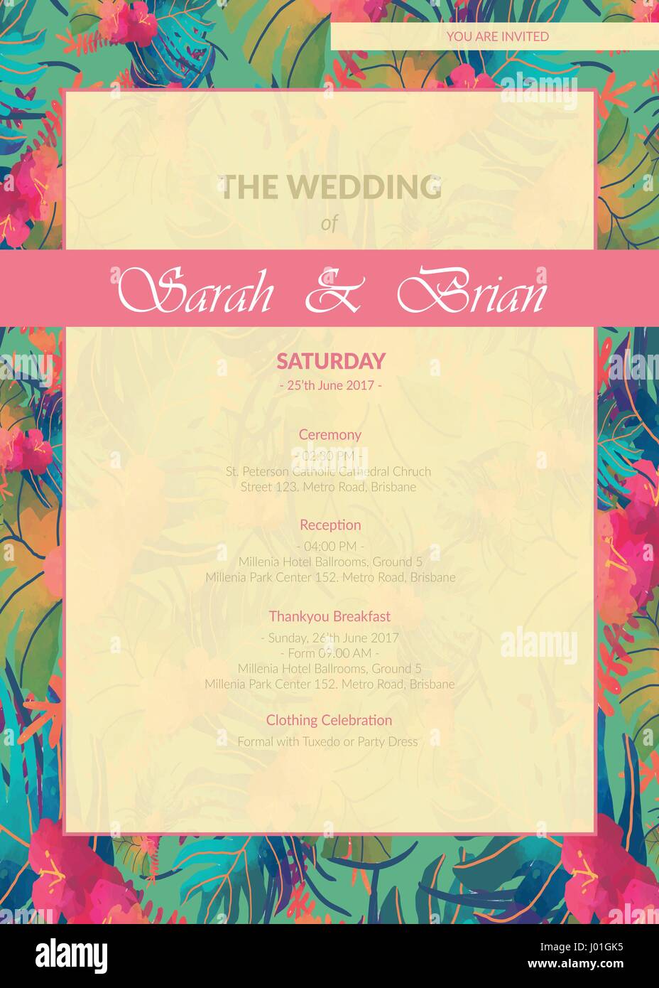 Wedding Invitation - Colourfull, is a Design Templates with a powerfull ...